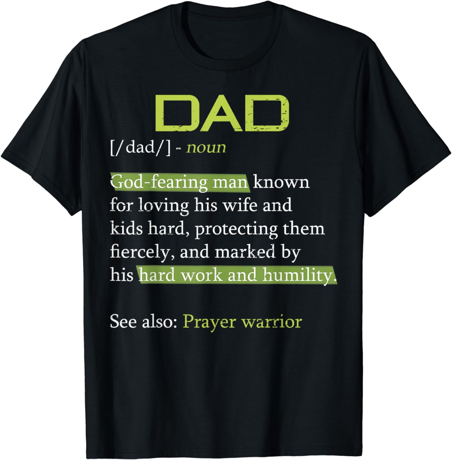 Christian Dad Definition God Religious Roman Catholic Father T-Shirt ...