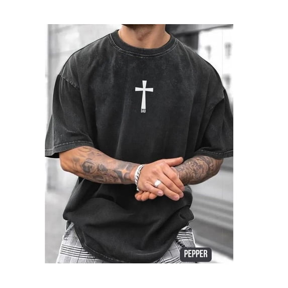 Christian Dad Religious Cross Tshirt Churchs For Dads Jesus Lover ...
