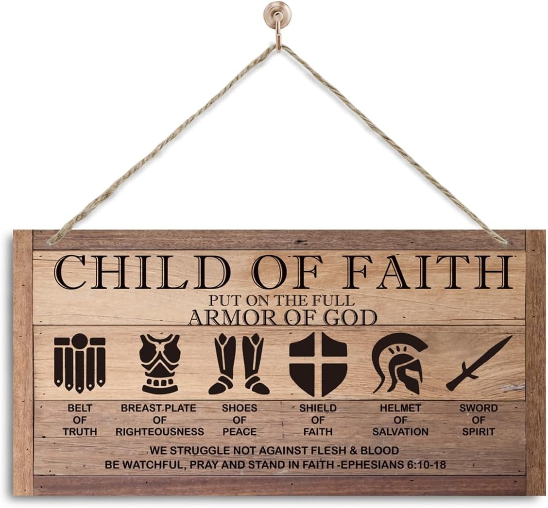 Christian Decor Decorative Wall Plaque Rustic Door Sign Hanging Wall ...