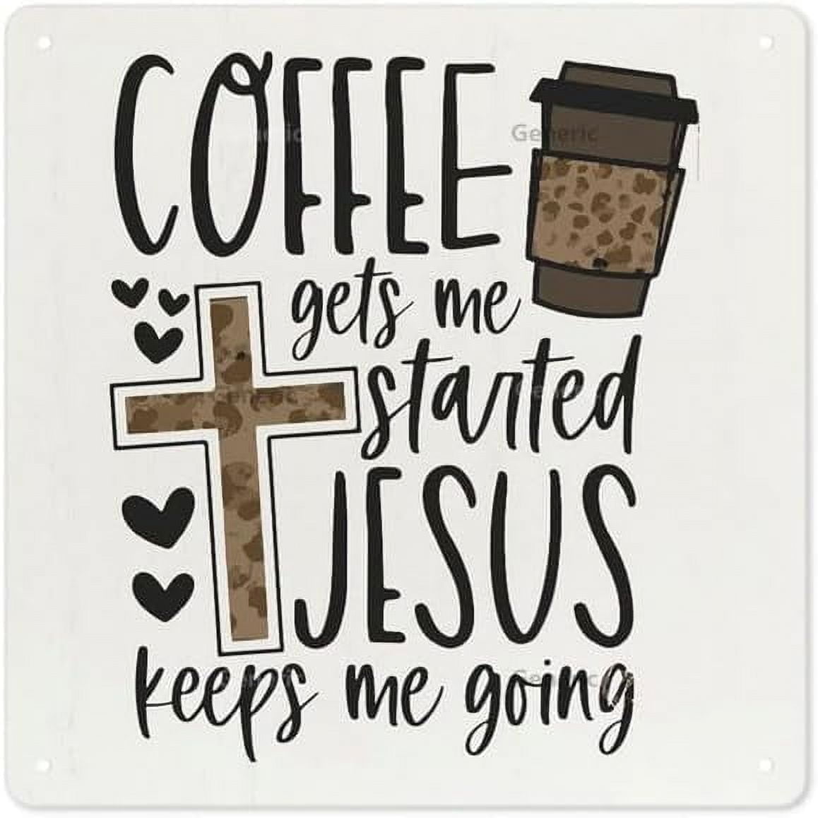 Christian Decor Religious Coffee Decor Coffee Bar Sign Jesus Decor ...