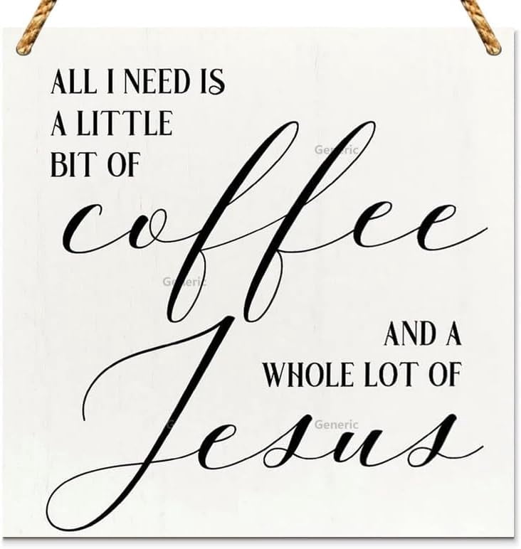 Christian Decor Religious Gifts Coffee Decor Coffee Bar Sign Jesus ...