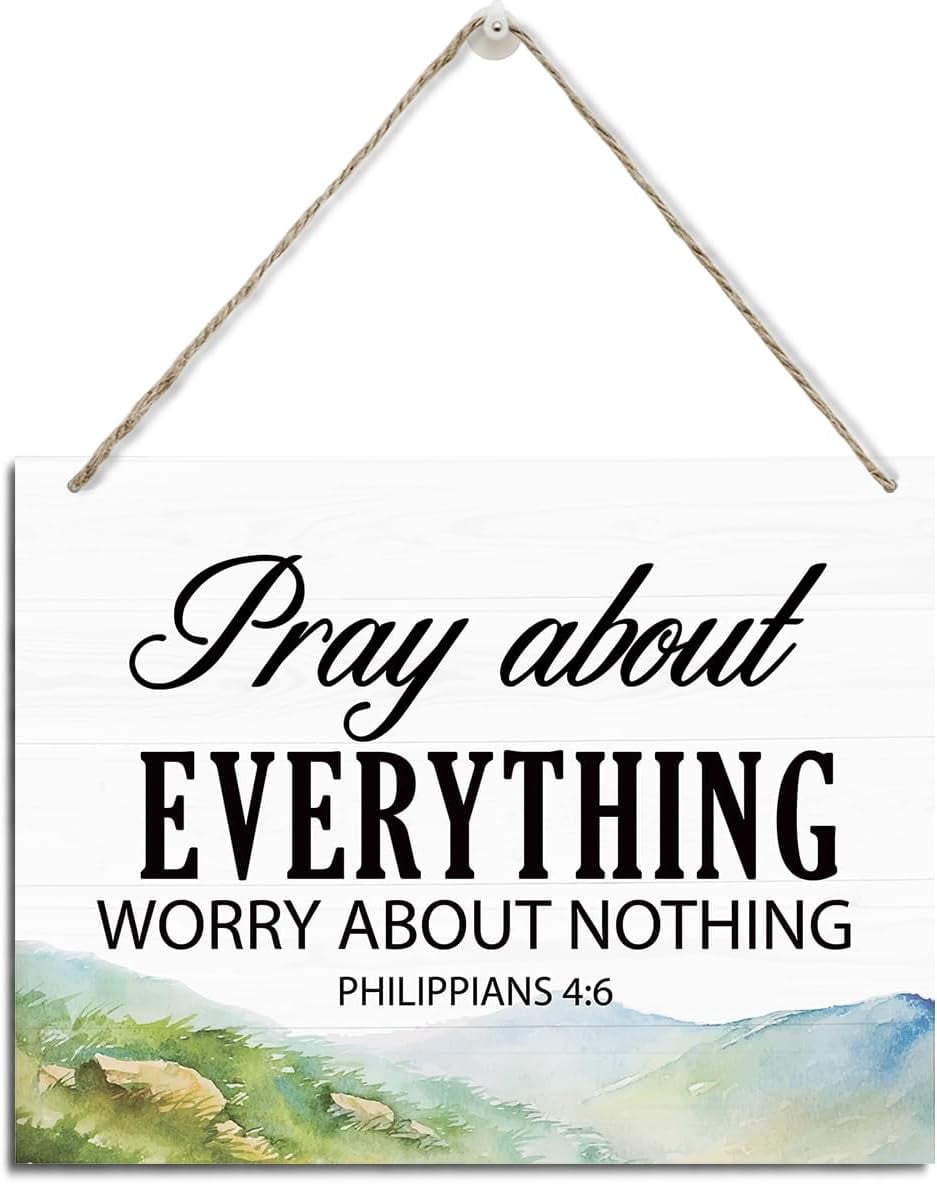 Christian Decor, Rustic Hanging Wood Plaque Sign, Farmhouse Decor ...