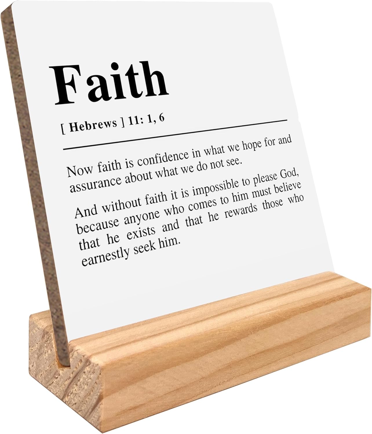 Christian Desk Sign, Faith Sign, Christian Gifts for Women Men Faith ...