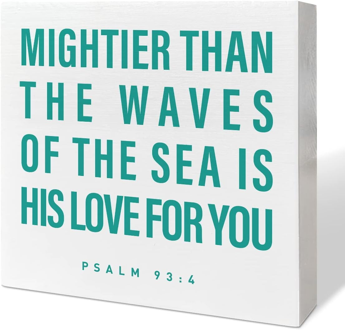 Christian Desk Wooden Box Sign Decor, His Love For You, Home Office ...