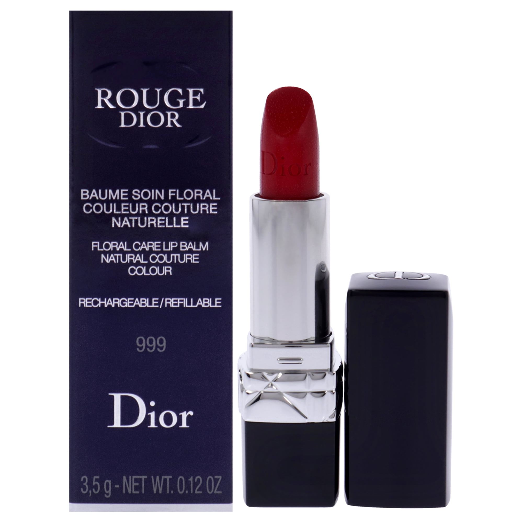 Christian Dior Rouge Dior Floral Care Lip Balm Satin - 999 , 0.12 oz ...