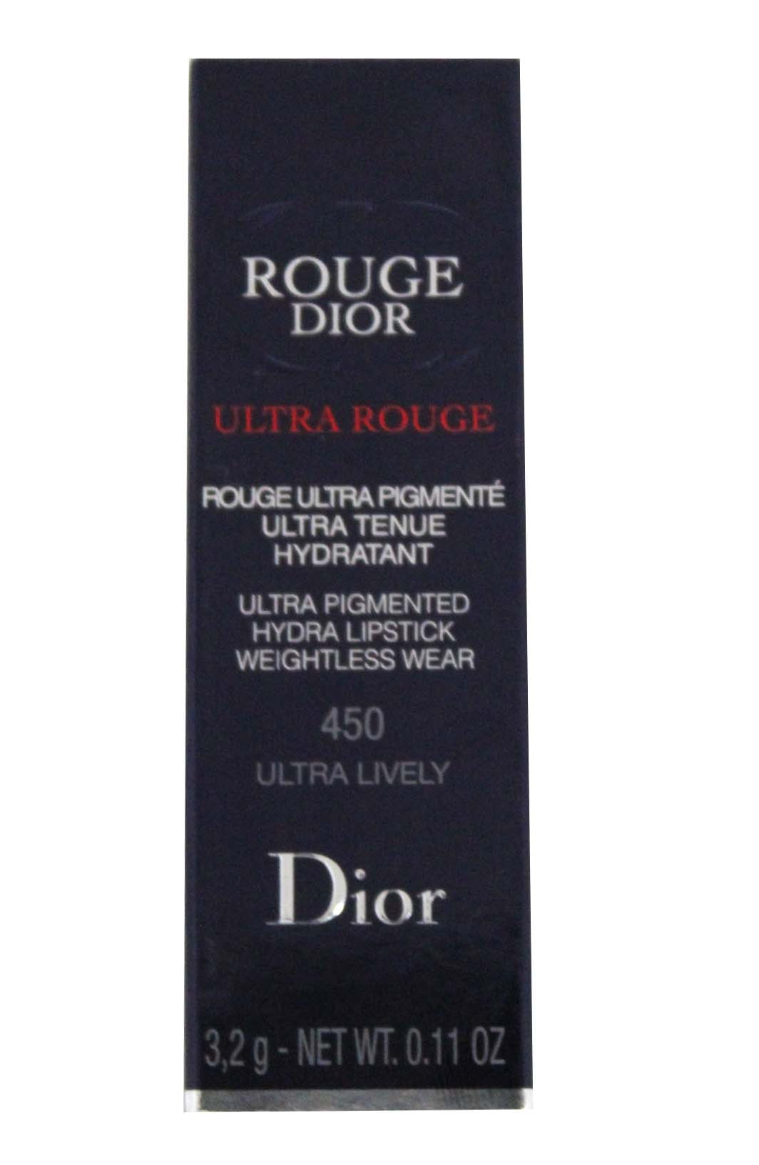 Christian Dior Rouge Dior Ultra Rouge Ultra Pigmented Hydra Lipstick ...