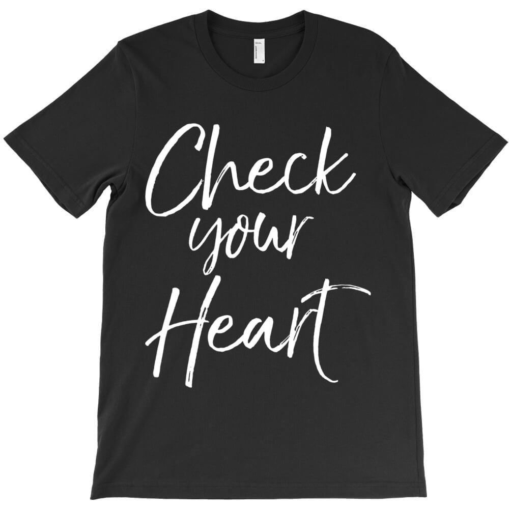 Christian Discipleship Gift Funny Check Your Heart Religious Graphic ...