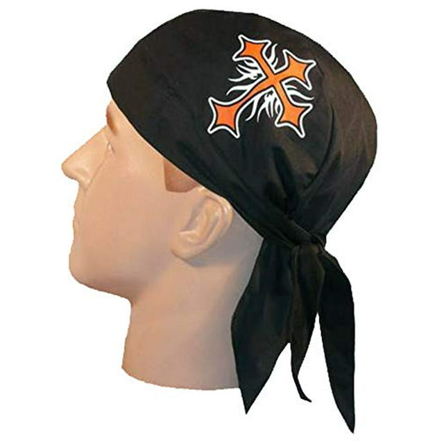Christian Doo-Rag with Sweatband Motorcycle Skull Cap Bikers Do-Bandana ...