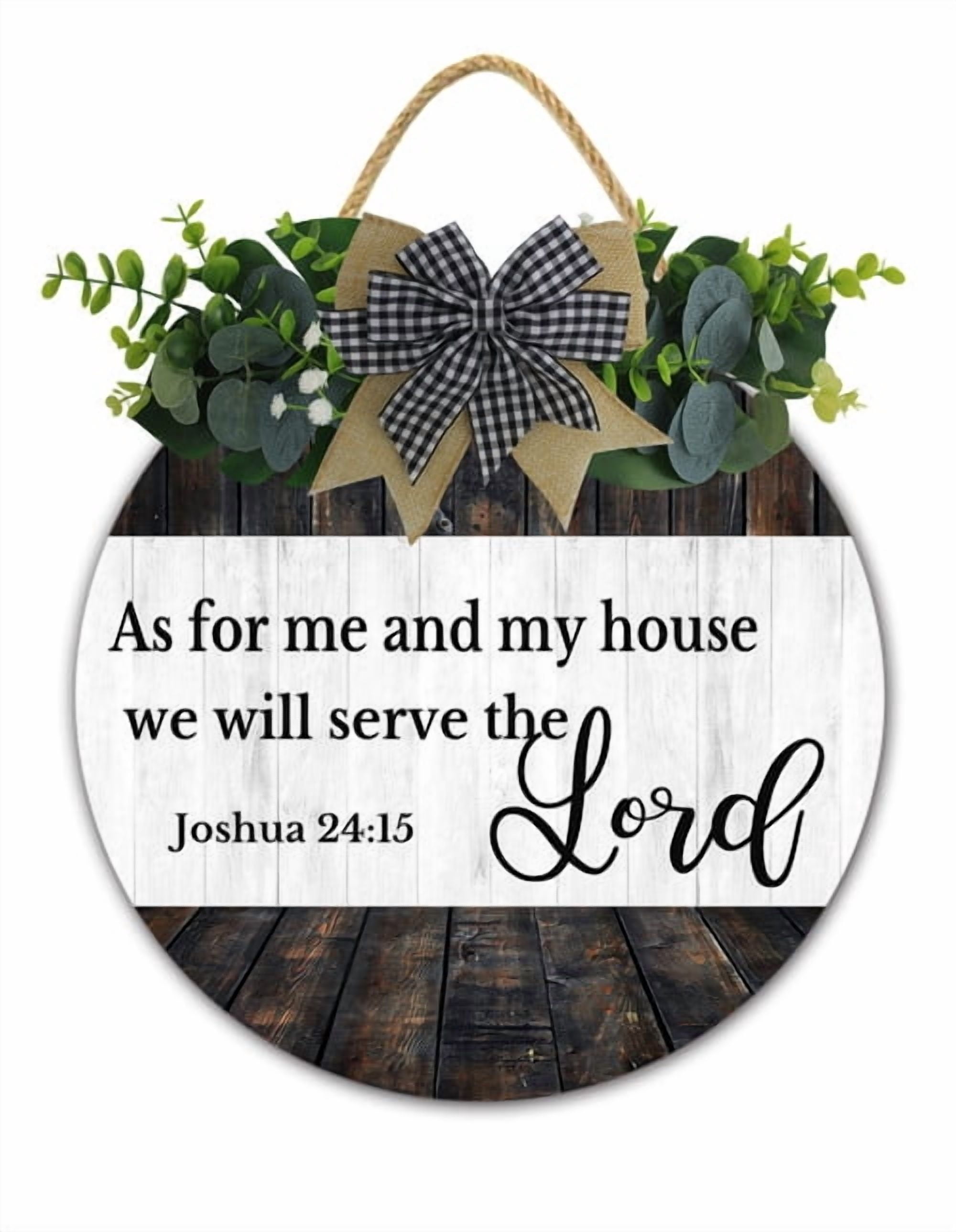 Christian Door Hanger As for Me and My House We Will Serve The Lord ...