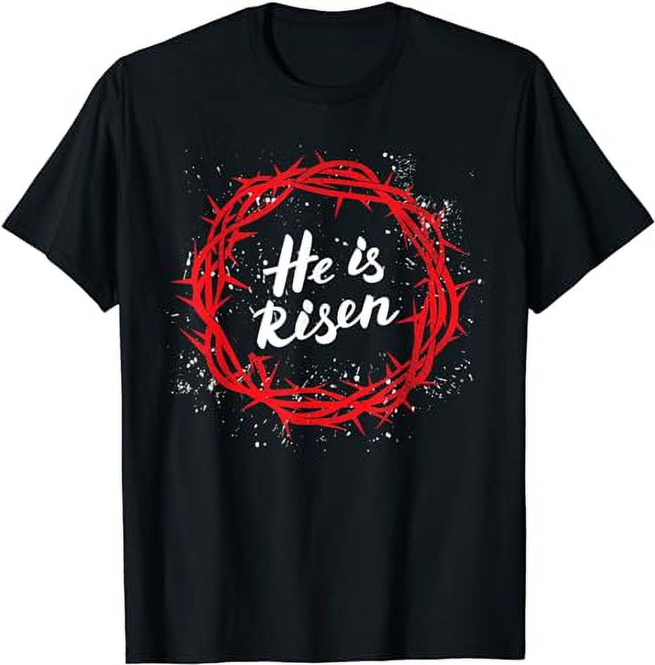 Christian Easter Bible For Believers Jesus He Is Risen T-Shirt - Walmart.com