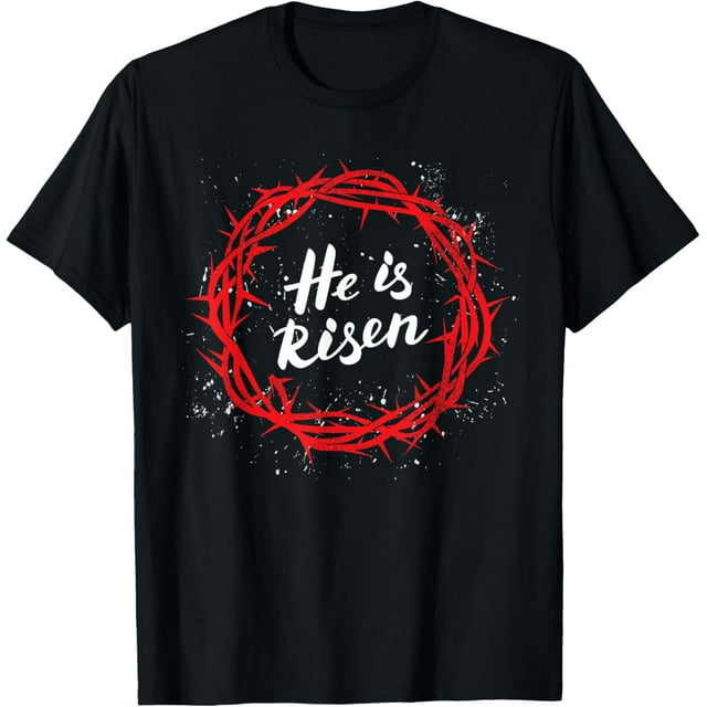 Christian Easter Bible For Believers Jesus He Is Risen T-Shirt ...
