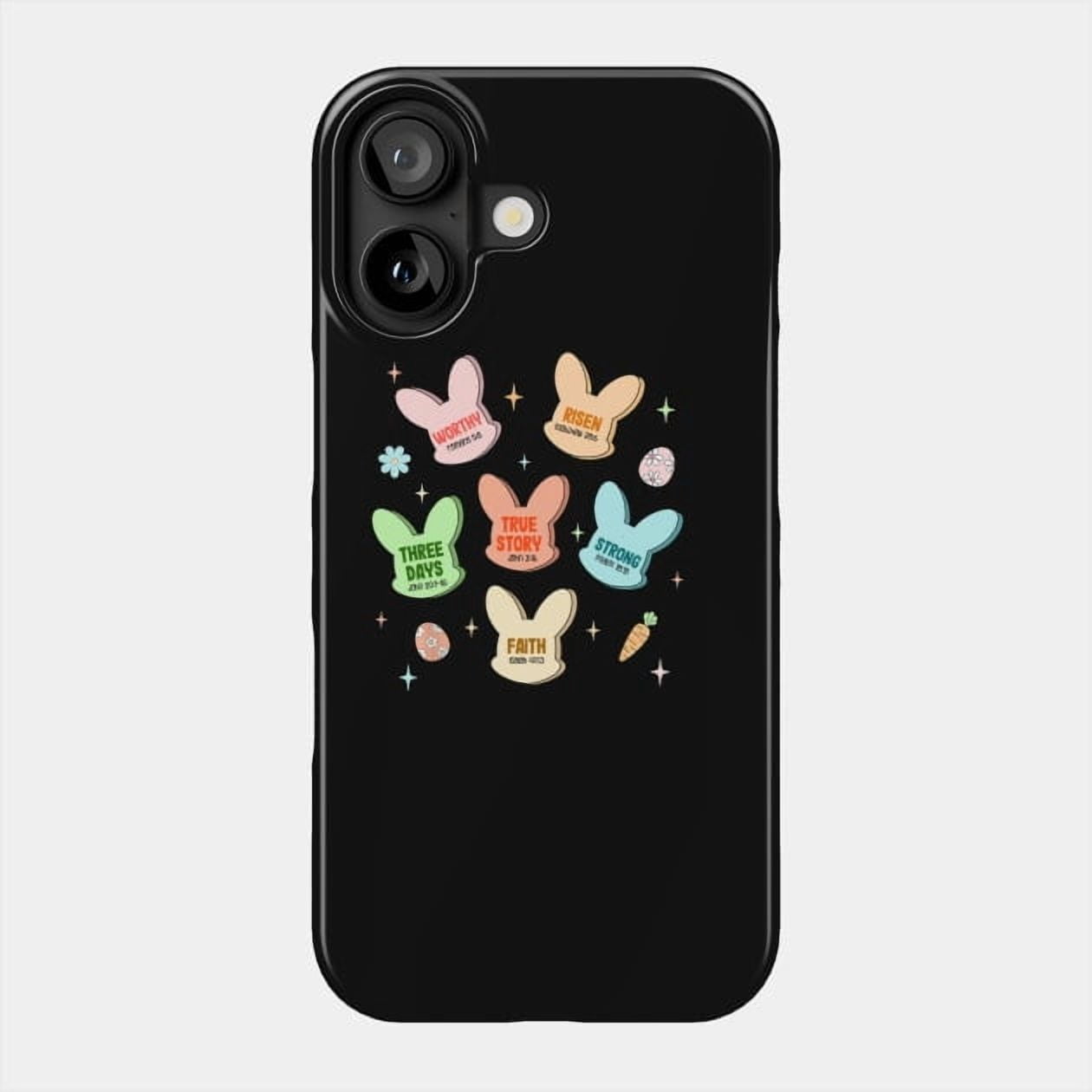 "Christian Easter Bunny Scripture - Faith and Resurrection" Case for ...