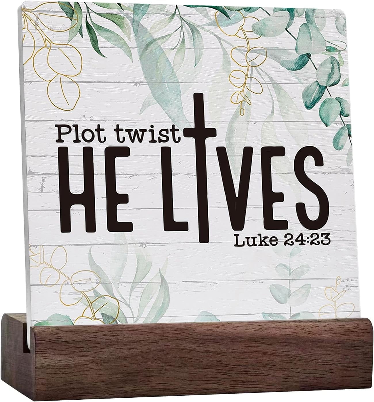 Christian Easter Ceramic Table Sign, Christian Desk Decor, Easter ...
