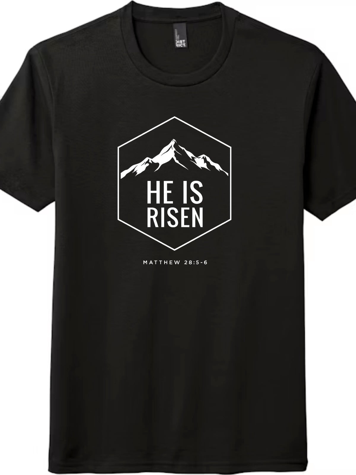 Christian Easter Unisex T-Shirt | He Is Risen" Mountain Graphic Tee ...