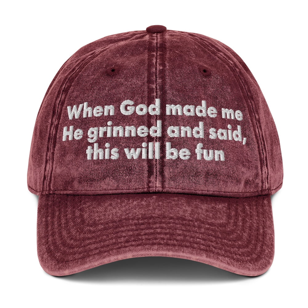 Christian Faith Bible Jesus Christ Embroidered Vintage Cap, When God ...