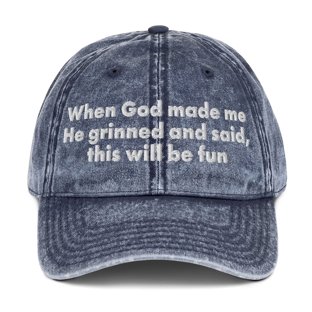 Christian Faith Bible Jesus Christ Embroidered Vintage Cap, When God ...