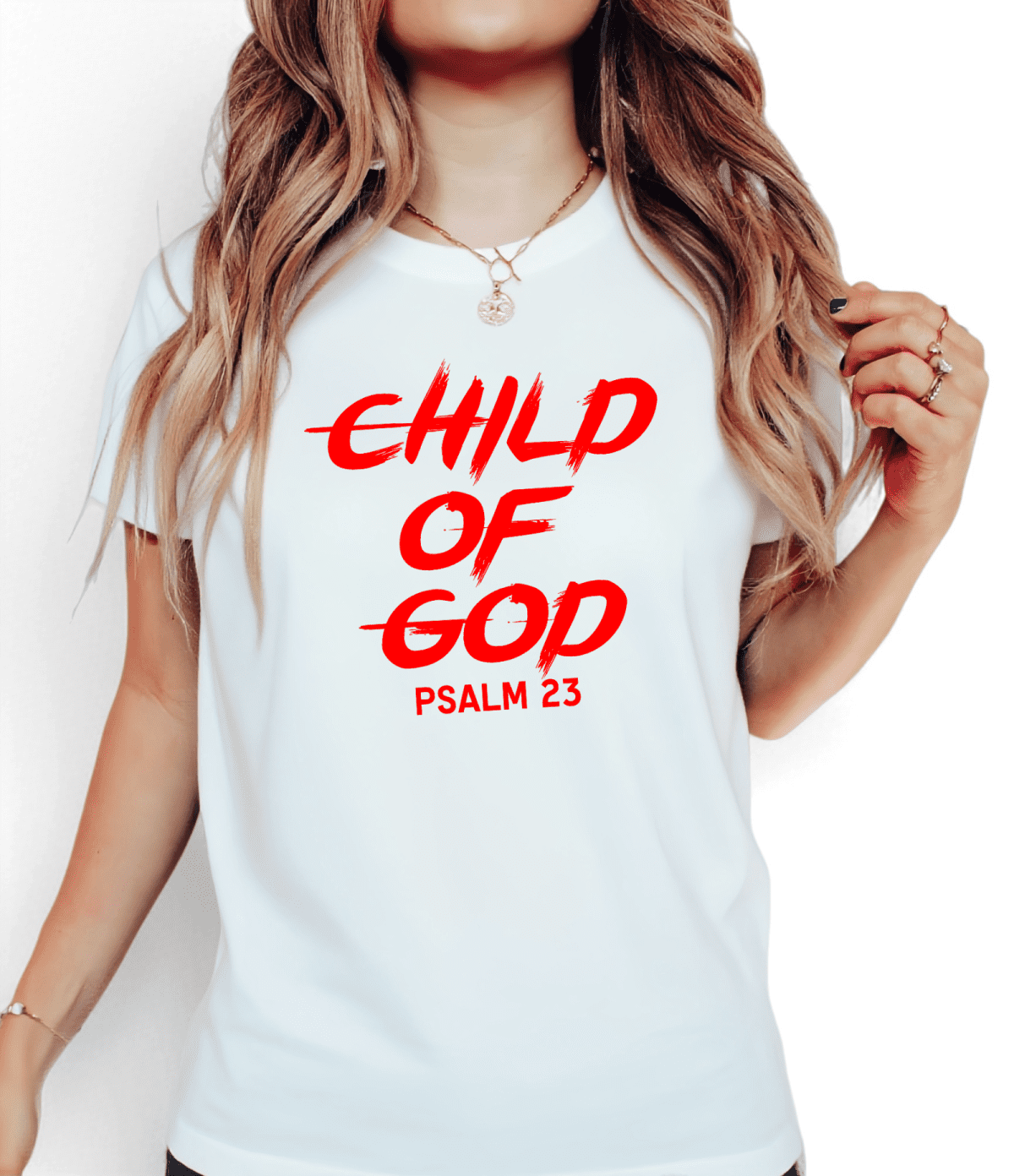 Christian Faith Centered Religious Red print Graphic Comfort Fashion ...