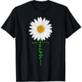 Christian Faith Cross Daisy Flower Christian T-Shirt - Walmart.com