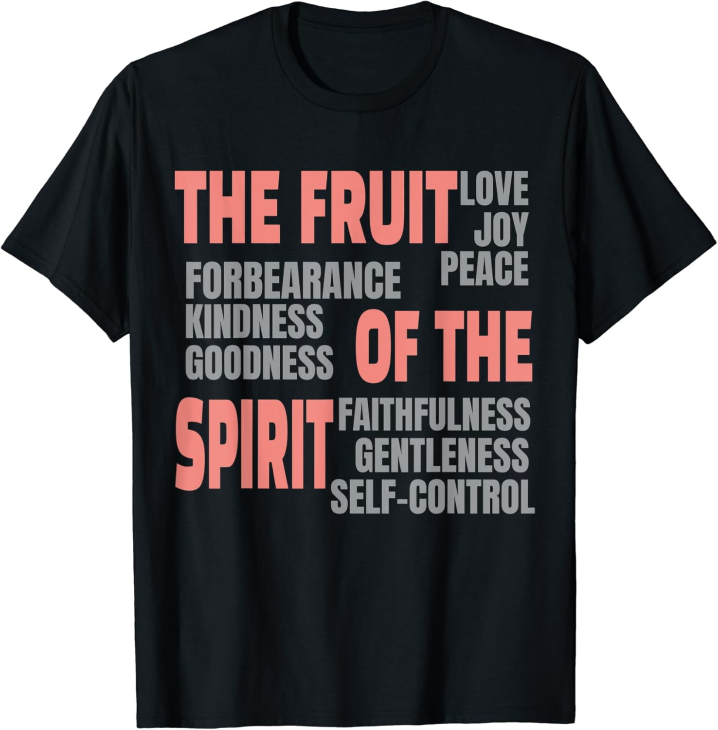Christian Faith Fruit Of The Spirit Bible Scripture T-Shirt - Walmart.com