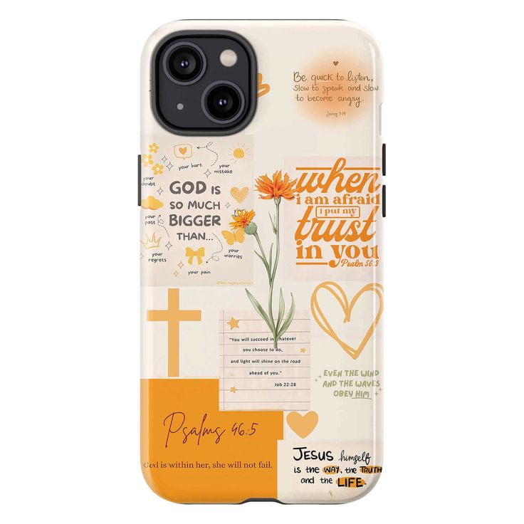 Christian Faith Inspirational Phone Case, Bible Verses & Cross Collage ...