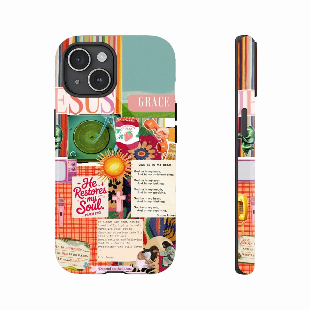 Christian Faith-Inspired Phone Case: Eye-Catching Vibrant Biblical ...