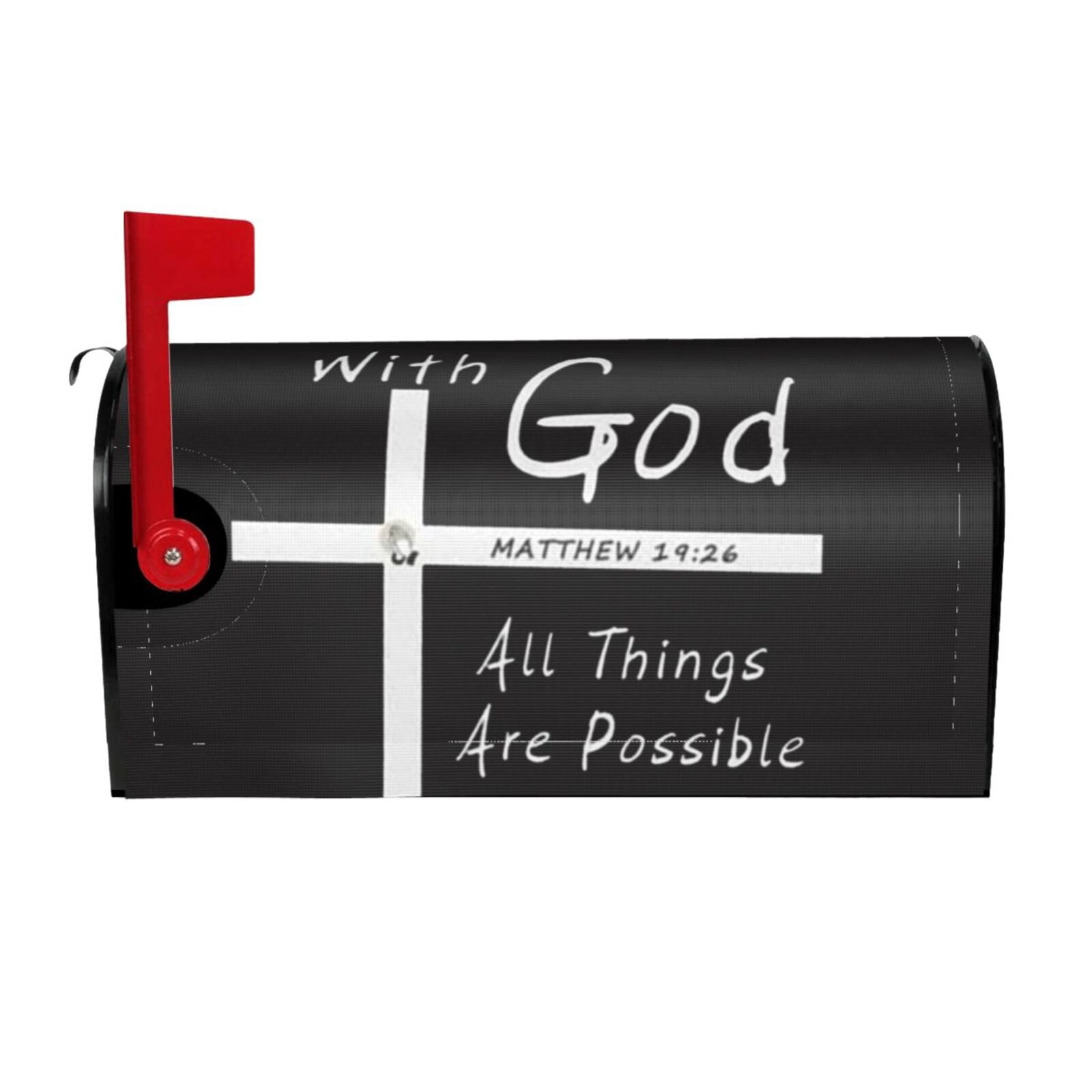 Christian Faith Jesus-With God All Things Are Possible Magnetic Mailbox ...