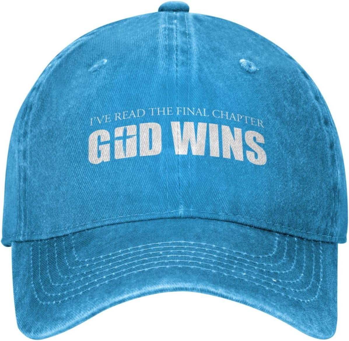 Christian Faith Lover Womens Ball Cap God Wins I've Read The Final ...