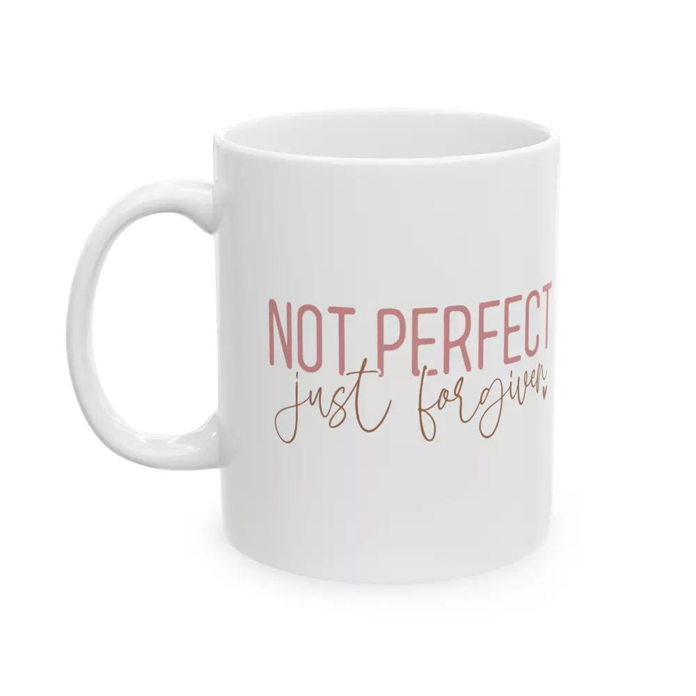 Christian Faith Mug Boho Not Perfect Just Forgiven Gift Coffee Tea Cup ...