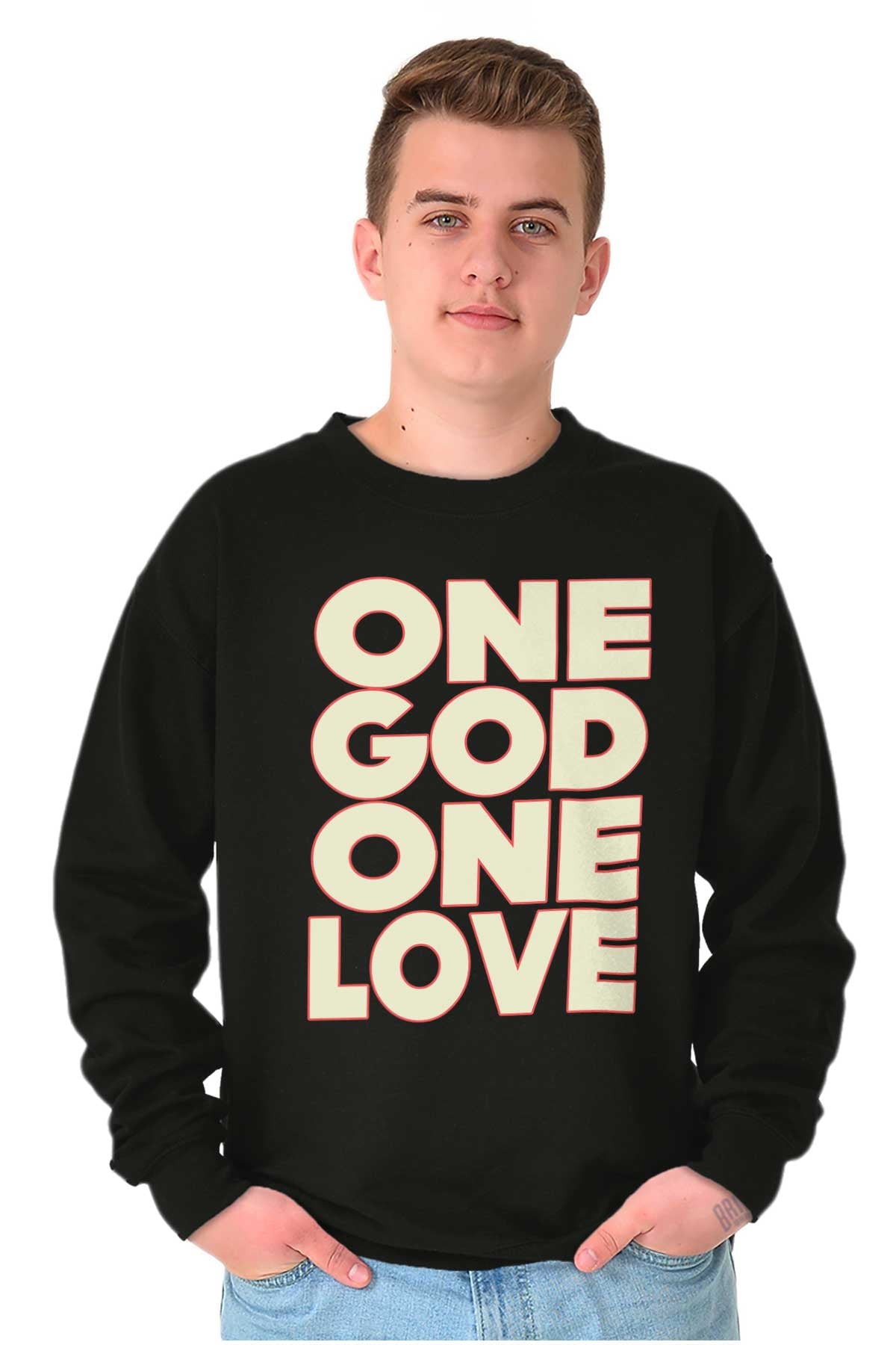 Christian Faith One God One Love Unisex Plus Fleece Graphic Sweatshirt ...