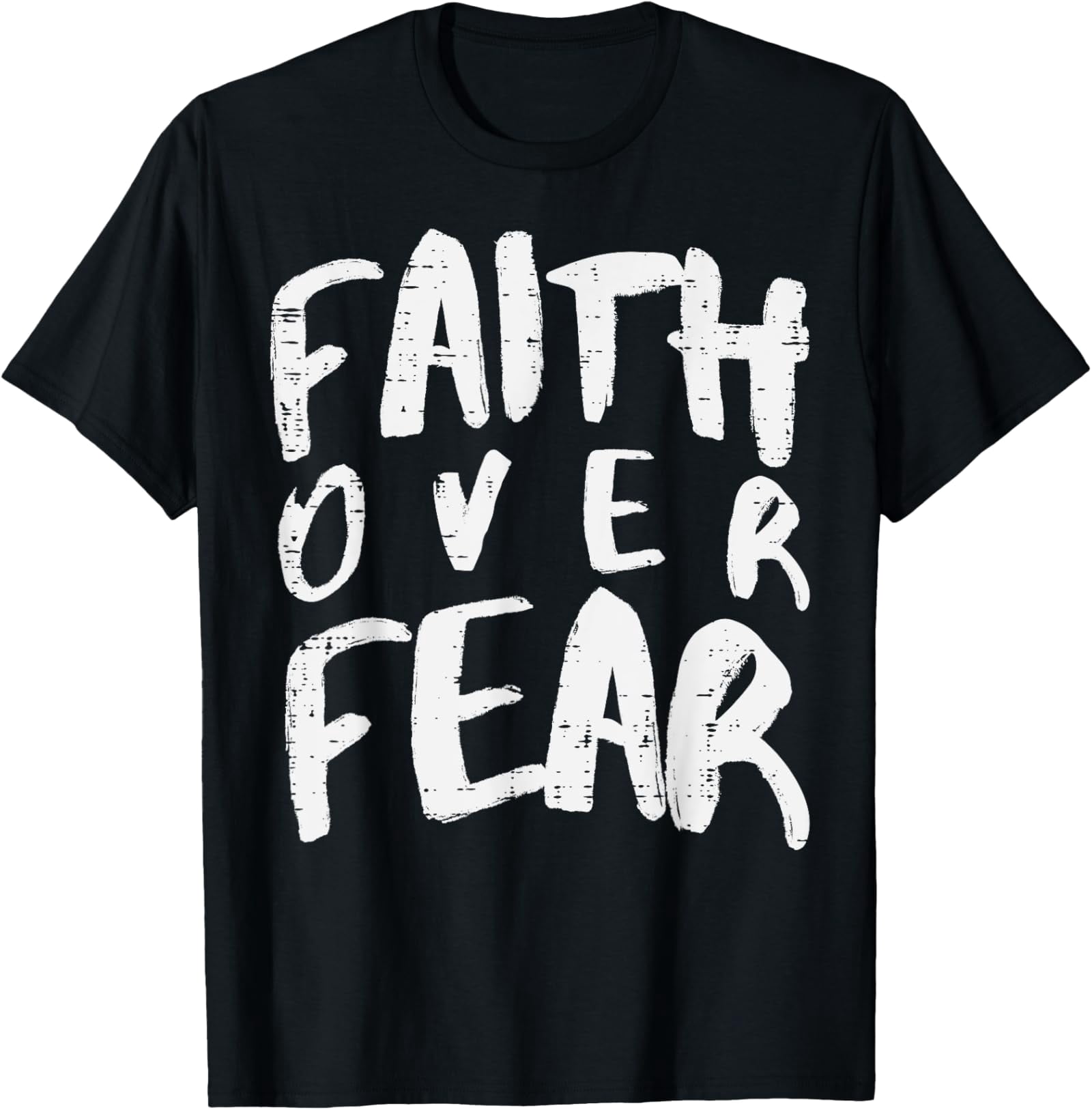 Christian Faith Over Fear Religious Boys Girl Kids Men Women T-Shirt ...