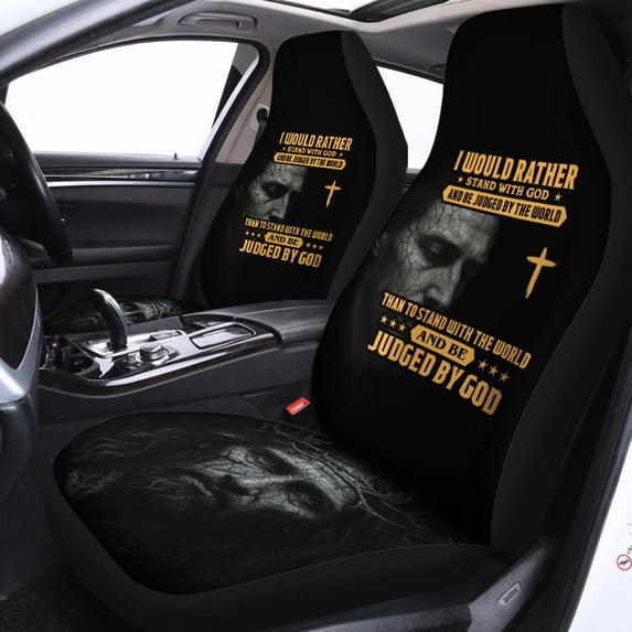 Christian Faith Quote Car Seat Covers – Stand With God Inspirational ...