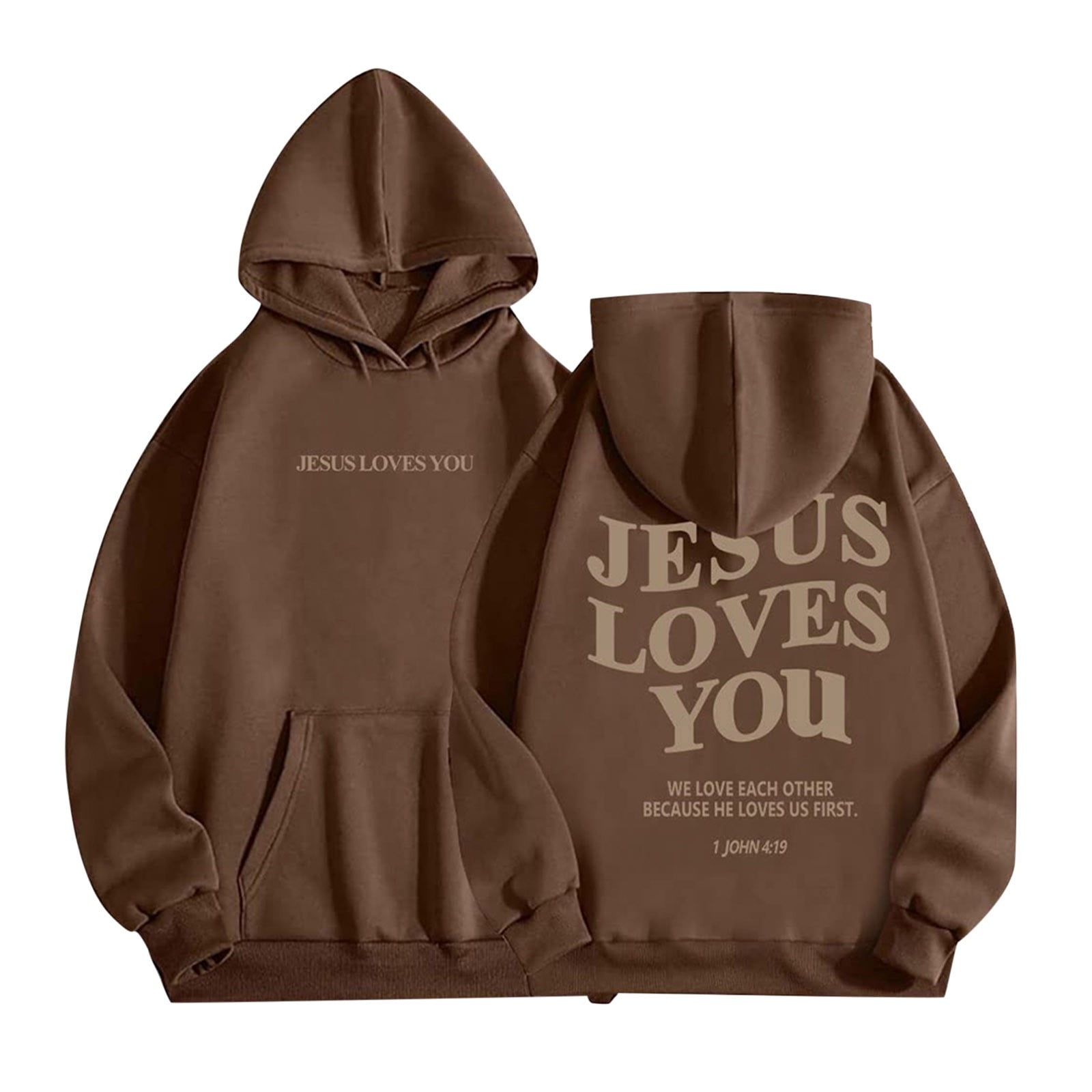 Christian Faith Sweatshirt Trust in The Lord Hoodie Jesus Pullover Tops ...