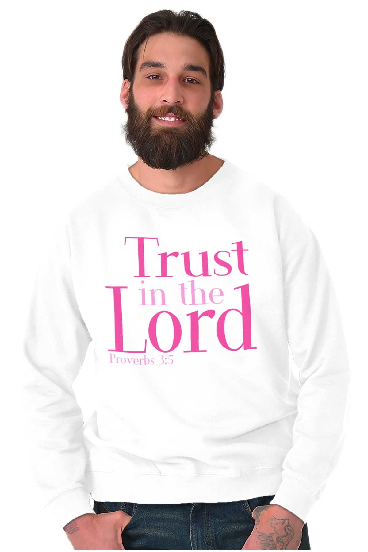 Christian Faith Trust in the Lord Unisex Plus Fleece Graphic Sweatshirt ...