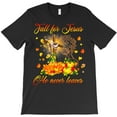 Christian Fall For Jesus He Never Leaves Funny Christian Autumn ...