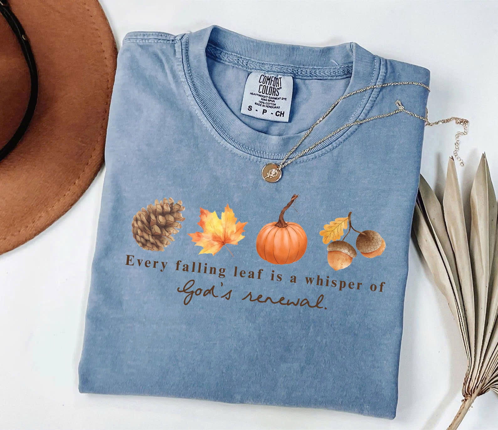 Christian Fall Shirt with Bible Verse – Comfort Colors Autumn Tee ...