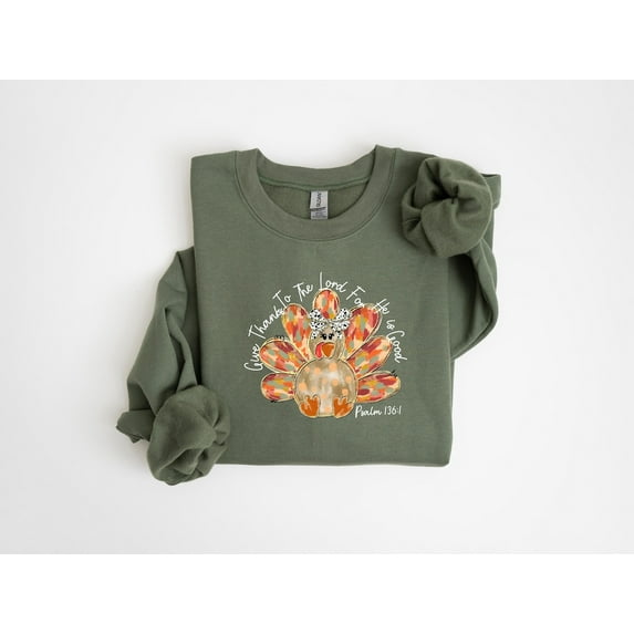 Christian Fall Shirt, Give Thanks To The Lord Shirt, Womens Christian ...