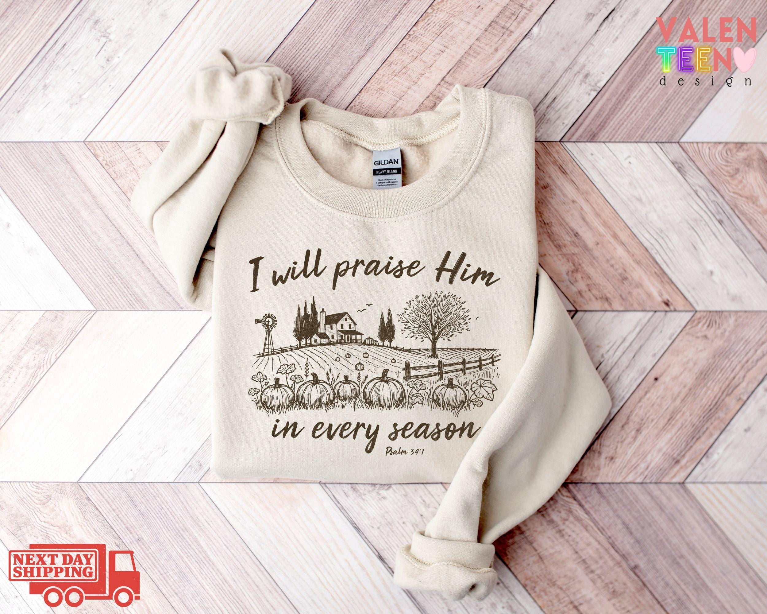 Christian Fall Sweatshirt, Bible Verse, Pumpkin Season - Walmart.com