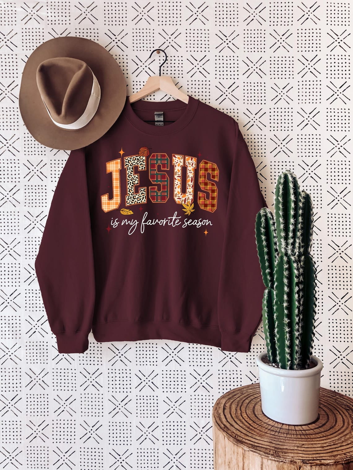 Christian Fall Sweatshirt: Jesus Is My Favorite Season, Bible Verse All ...