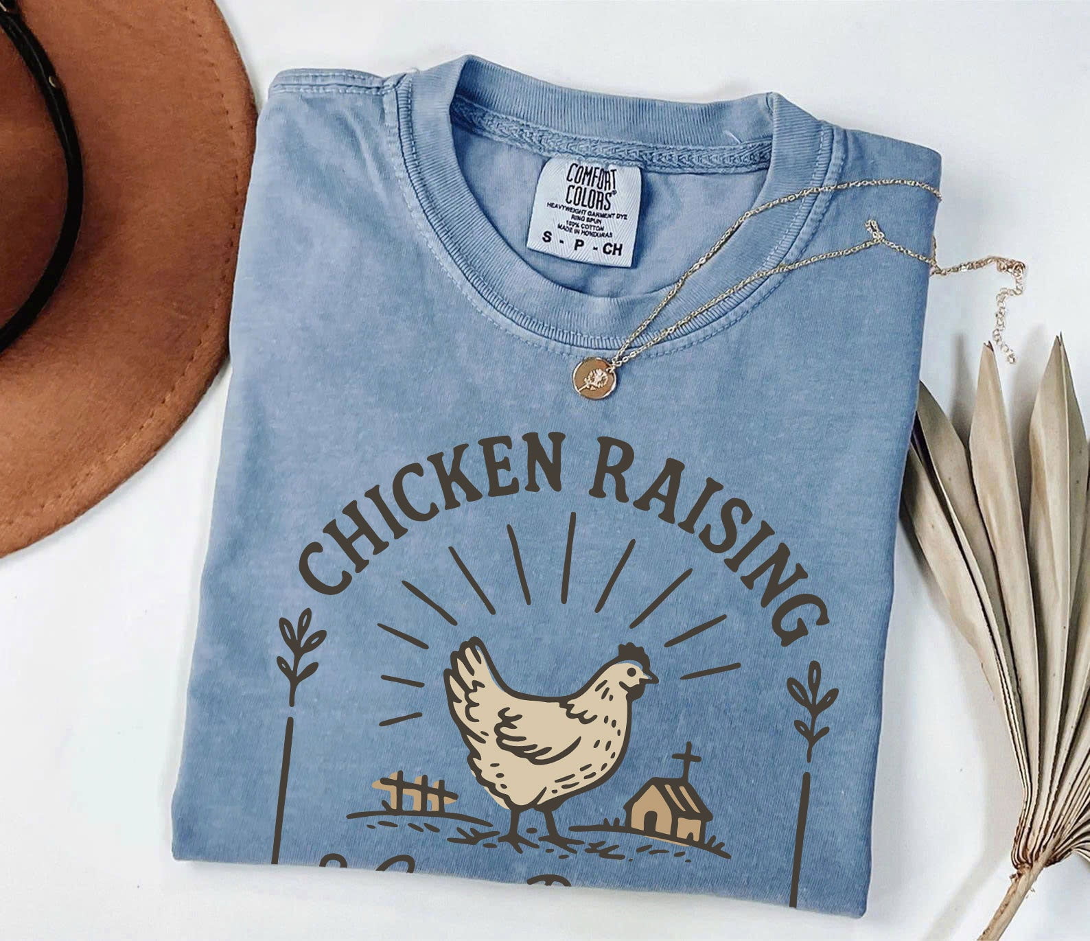 Christian Farm Life T-Shirt – Chicken Raising & Jesus Praising Graphic ...