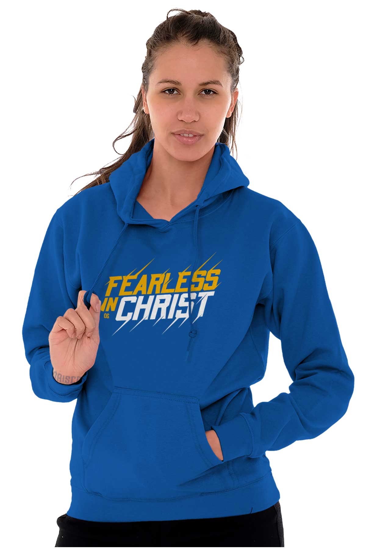 Christian Fearless in Christ Jesus Hoodie Sweatshirt Women Men Brisco ...