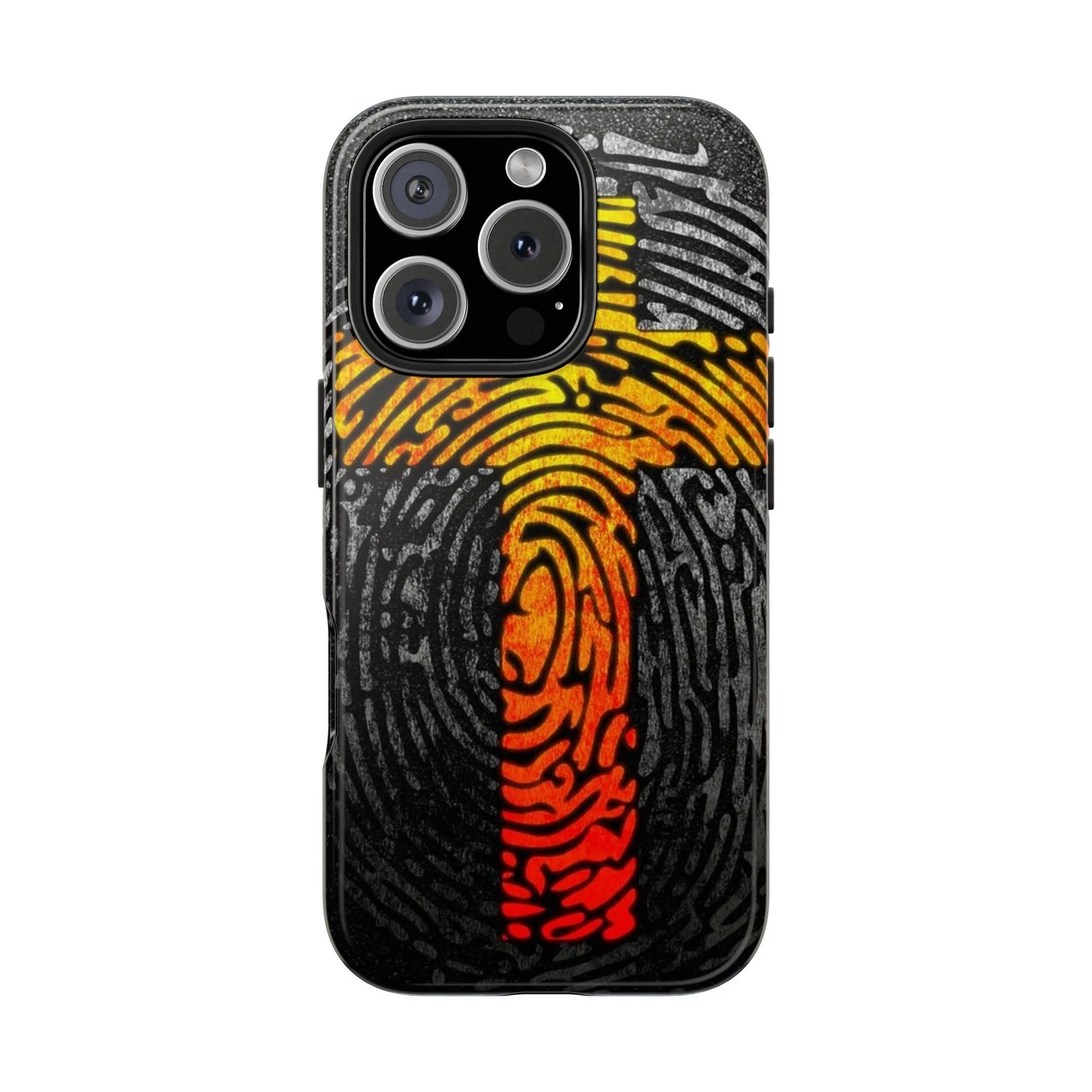 Christian Fingerprint Faith Symbol Phone Case for iPhone 11 to 17 ...
