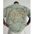 Christian Fishering Shirt Hooked on Jesus Trendy Faith Fishing Tshirt ...