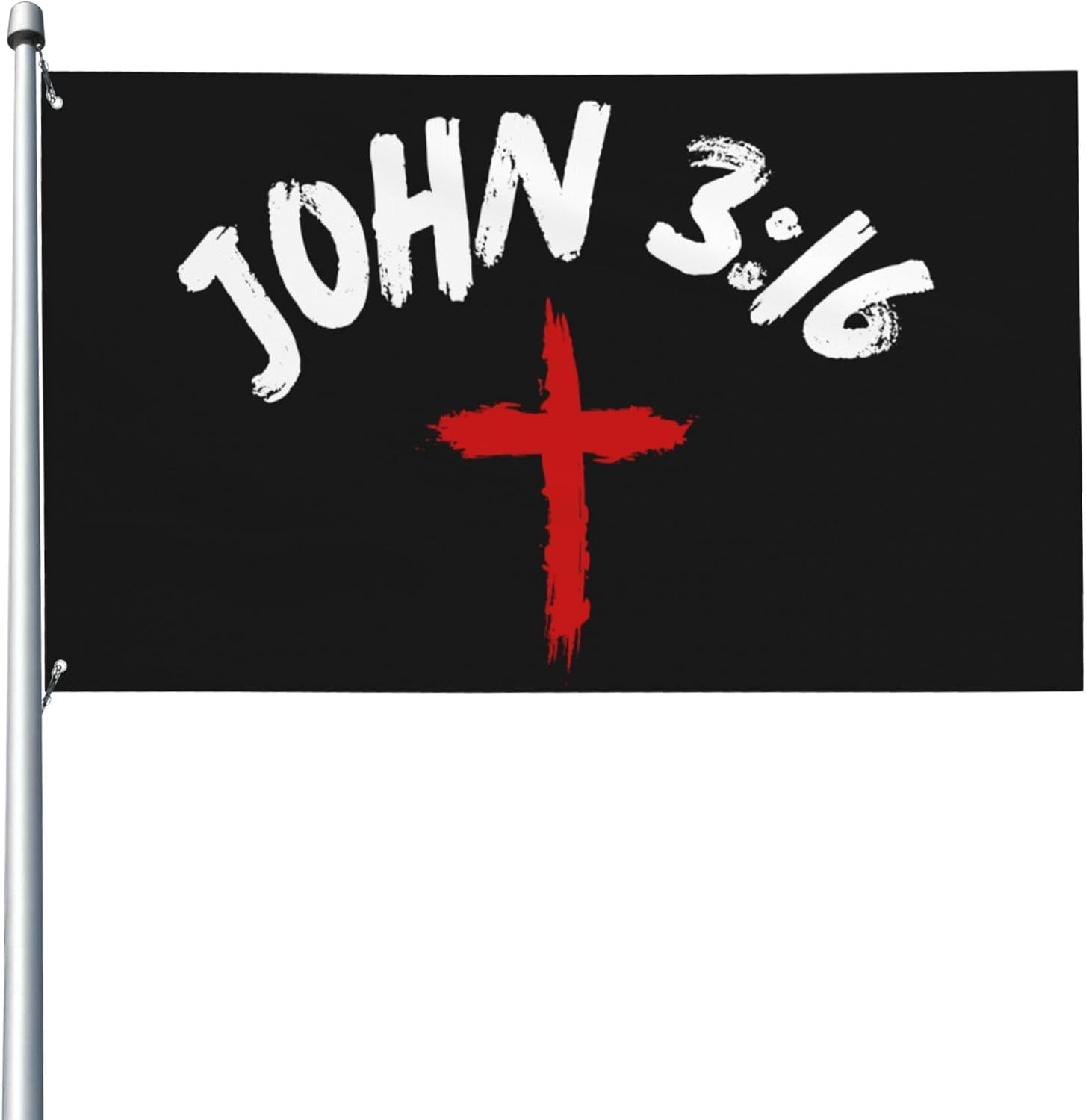 Christian Flag 3x5 John 3 16 Yard Flag For God So Loved The World Bible ...