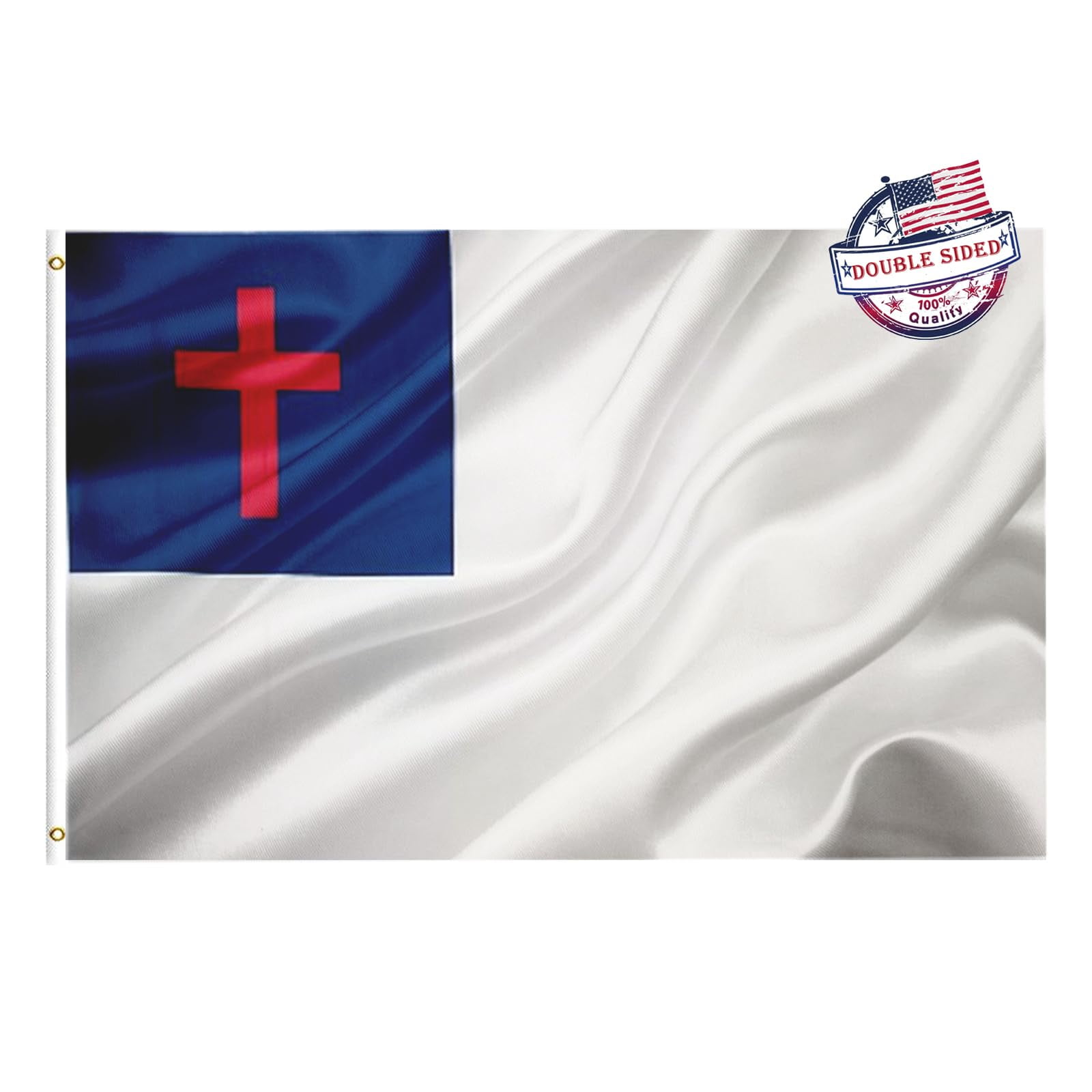 Christian Flag 4x6 Outdoor Double Sided- Heavy Duty 3ply Christianity ...