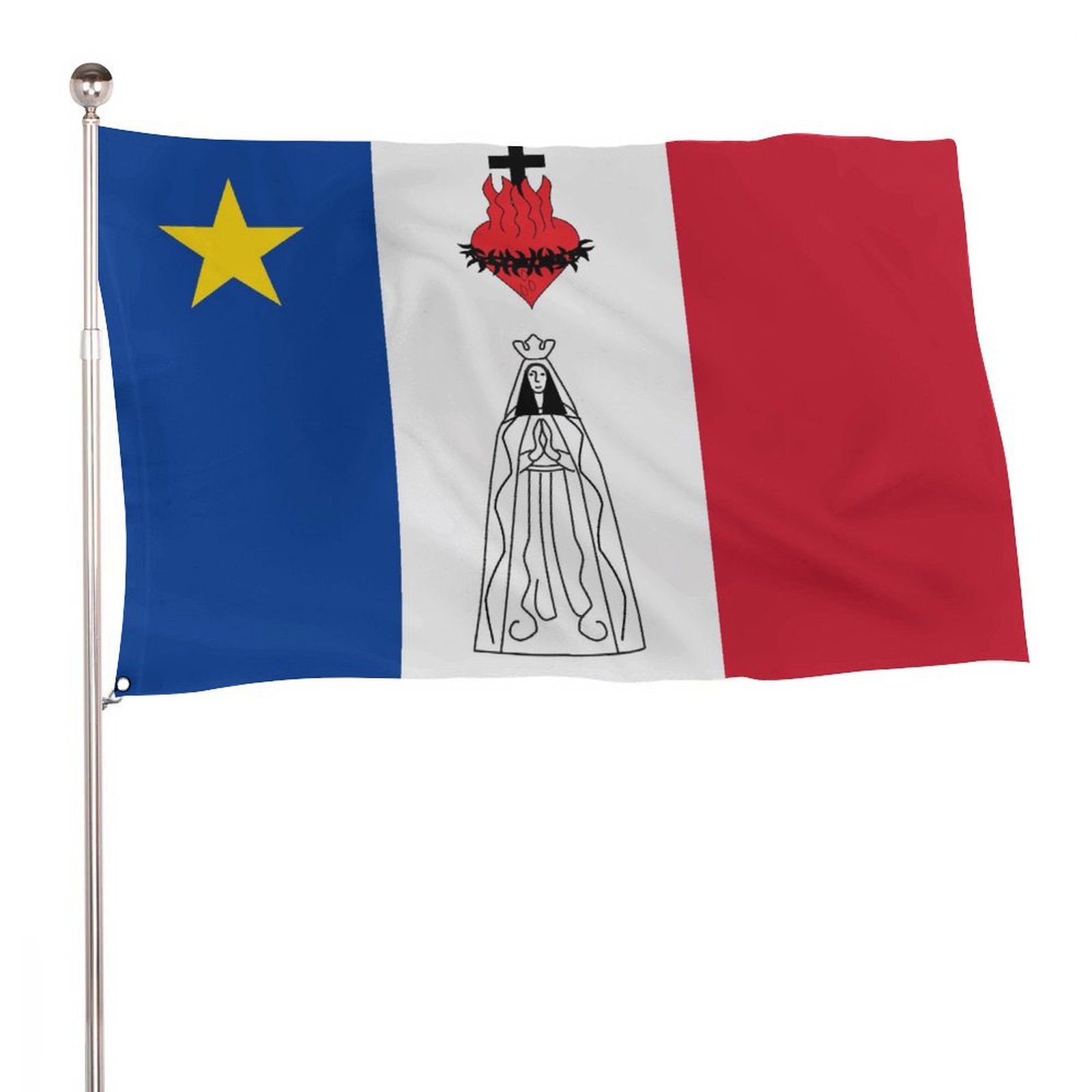 Christian Flag, Religious Flags Heavy Duty Polyester Falgs, Double ...