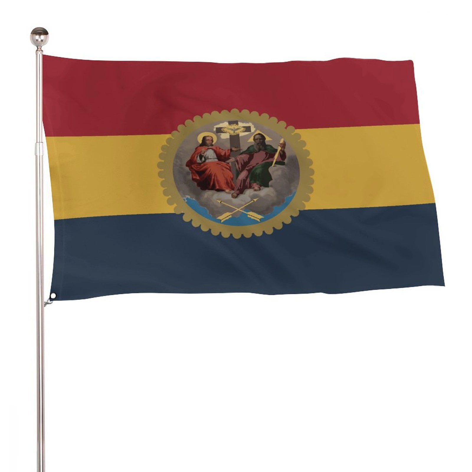Christian Flag, Religious Flags Heavy Duty Polyester Falgs, Double ...