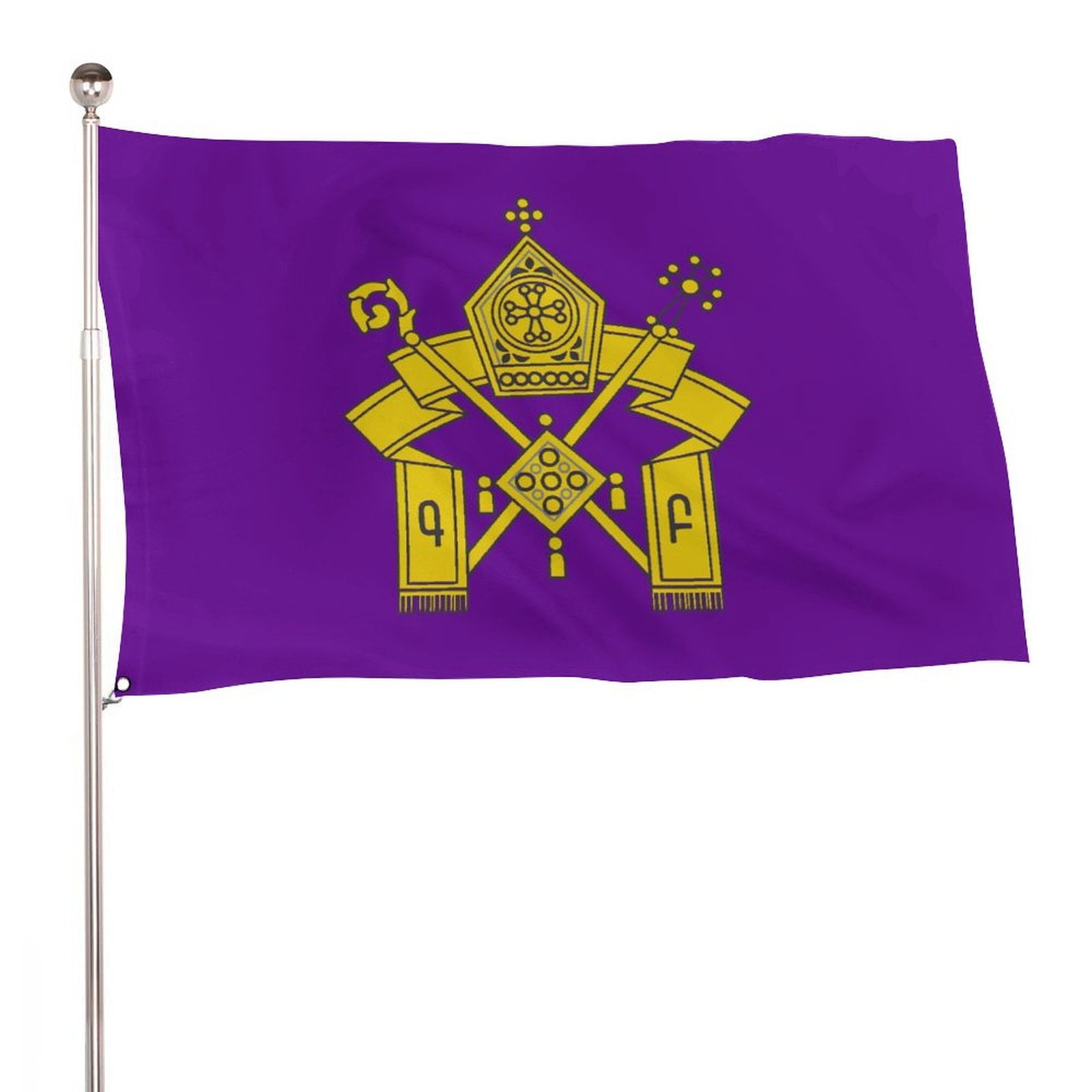 Christian Flag, Religious Flags Heavy Duty Polyester Falgs, Double ...