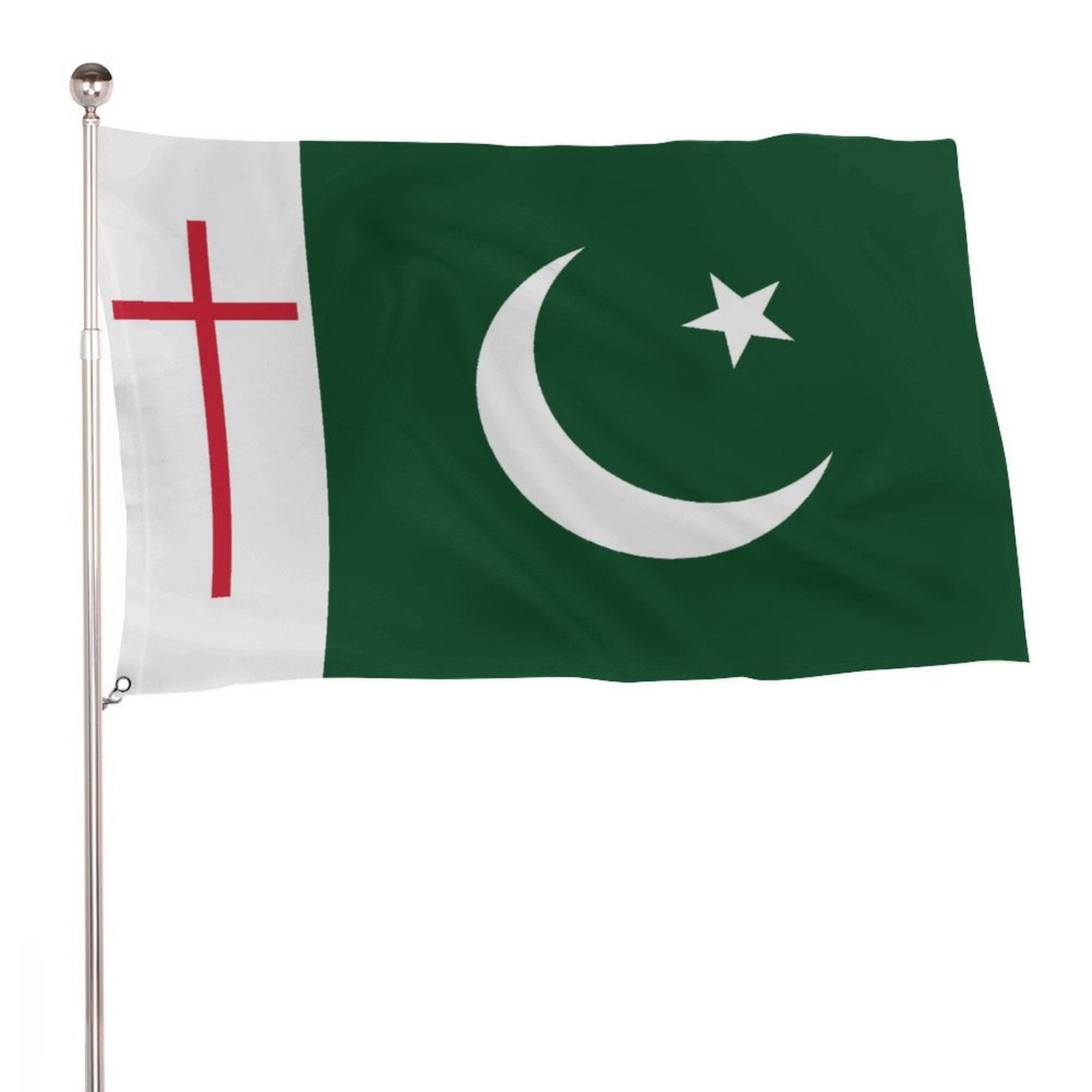 Christian Flag, Religious Flags Heavy Duty Polyester Falgs, Double Sided Flags Banner With 2 ...