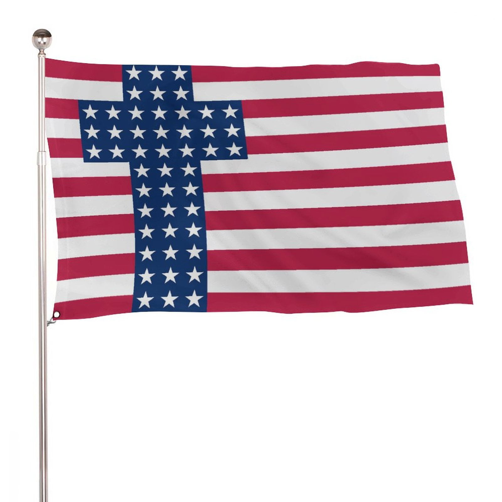 Christian Flag, Religious Flags Heavy Duty Polyester Falgs, Double ...
