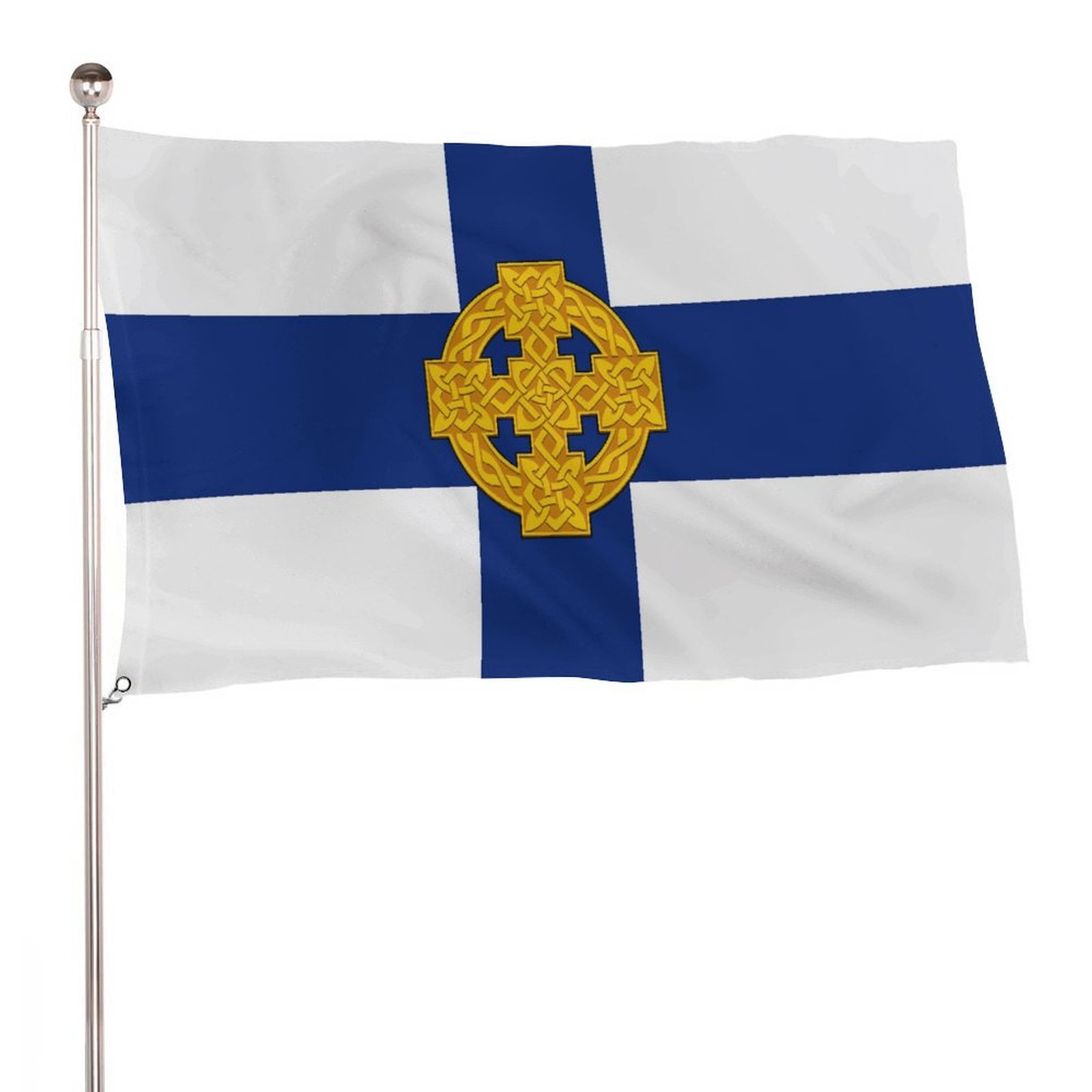 Christian Flag, Religious Flags Heavy Duty Polyester Falgs, Double ...